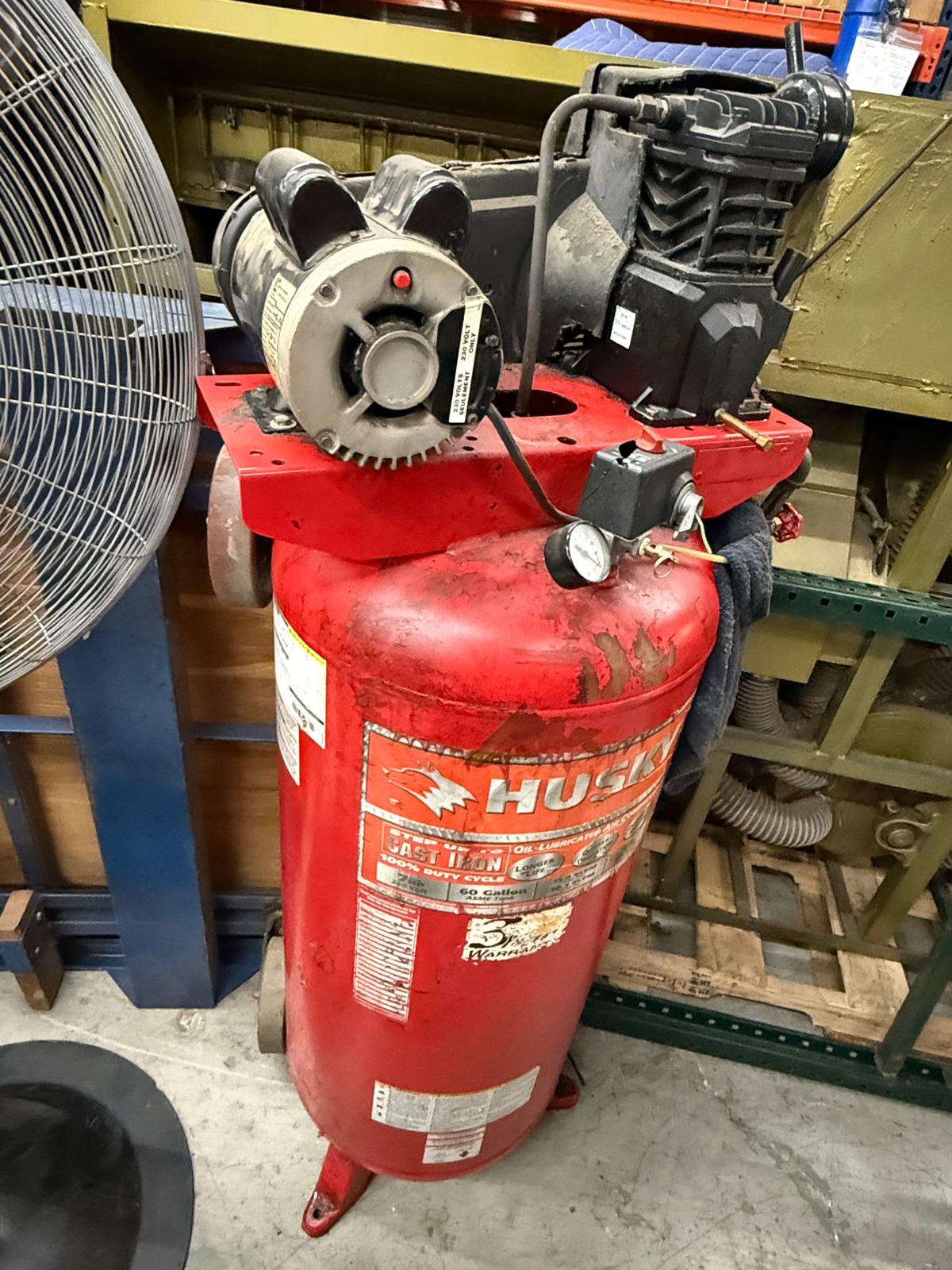 Husky 60 Gal Air Compressor VT6314 Vertical Tank, Pre-Owned — Herdzco ...