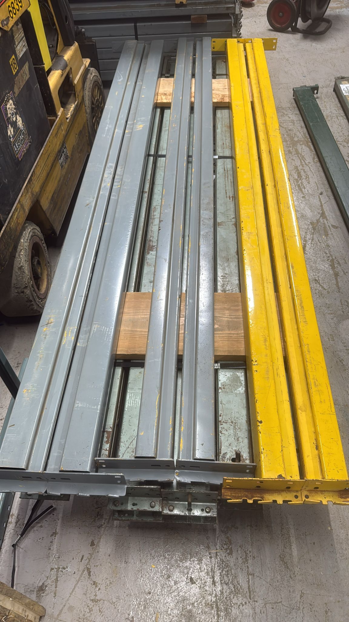 9ft (108") Slotted Beams Pallet Racking Beams, Used — Herdzco Industrial