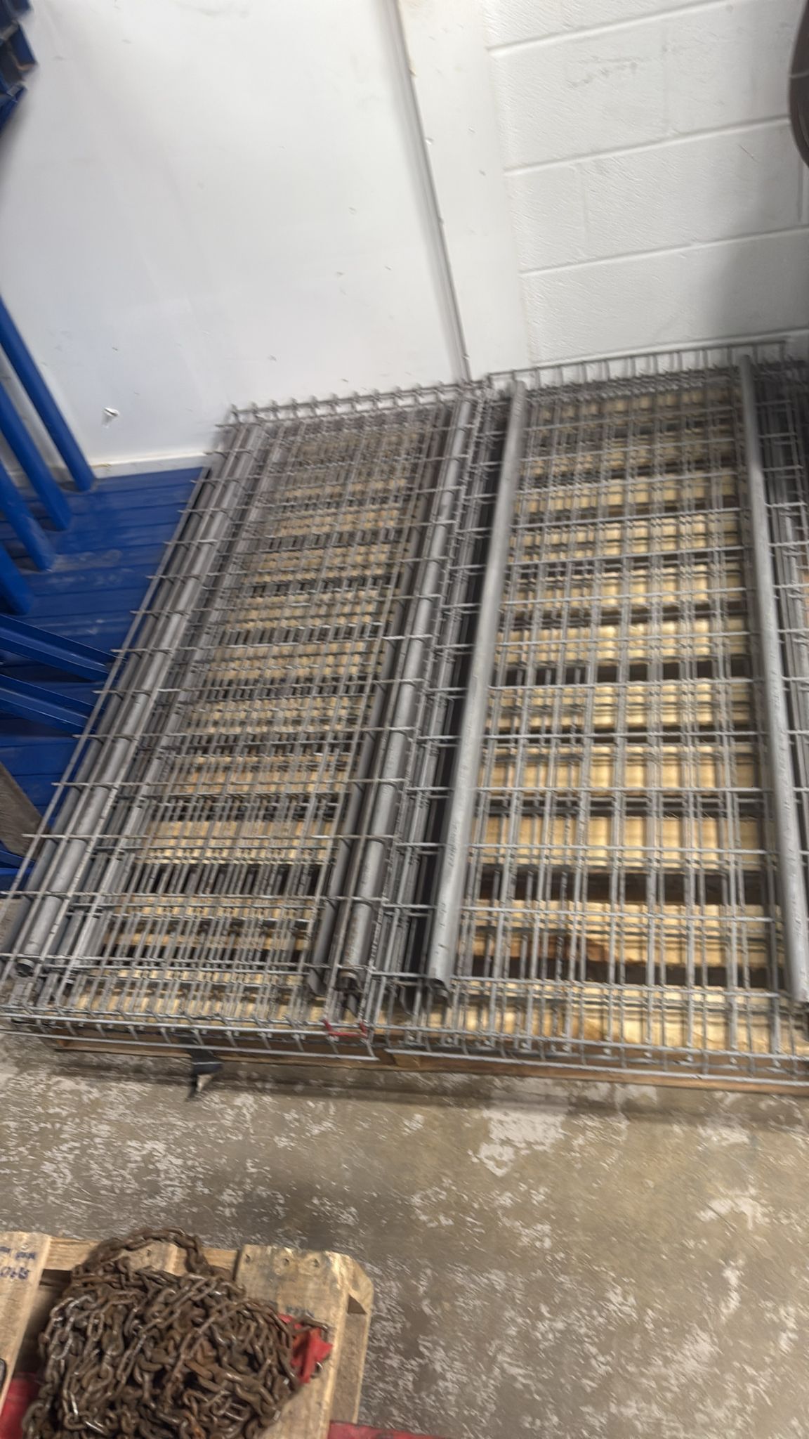 60"D x 24"L Waterfall Wire Decking – Used Pallet Rack Shelf Mesh Panel ...