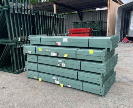 6ft (72") Length Tear Drop Pallet Rack Beams Industrial Warehouses Hea ...