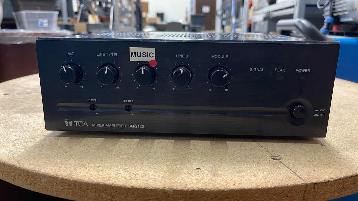 TOA BG-2120 CU 5-Channel Mixer and Power Amplifier, 120W — Herdzco ...